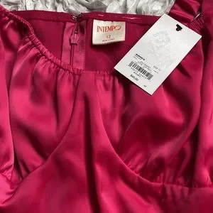 Intempo | Tops | New Barbie Pink Satin Bodysuit Size 2 | Poshmark